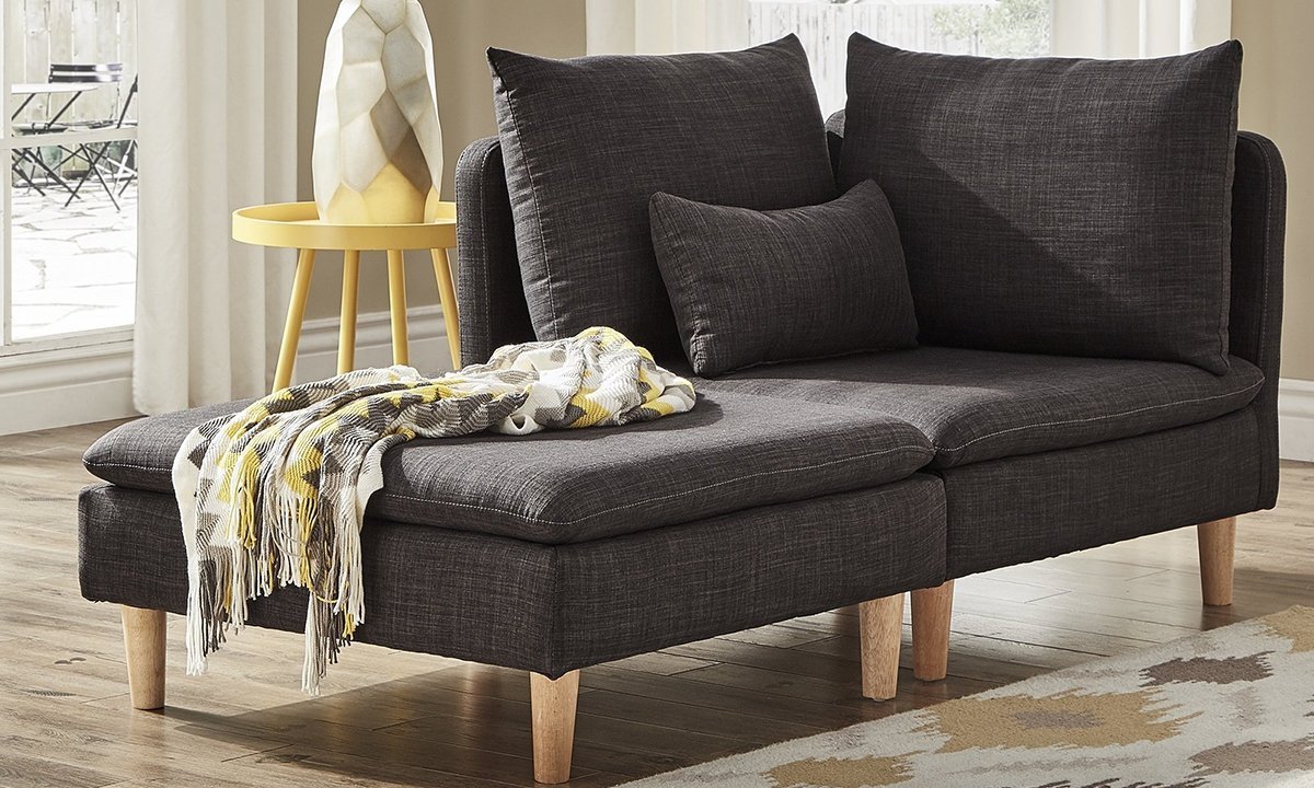 Modular Chaise with Ottoman - Coziness Home
